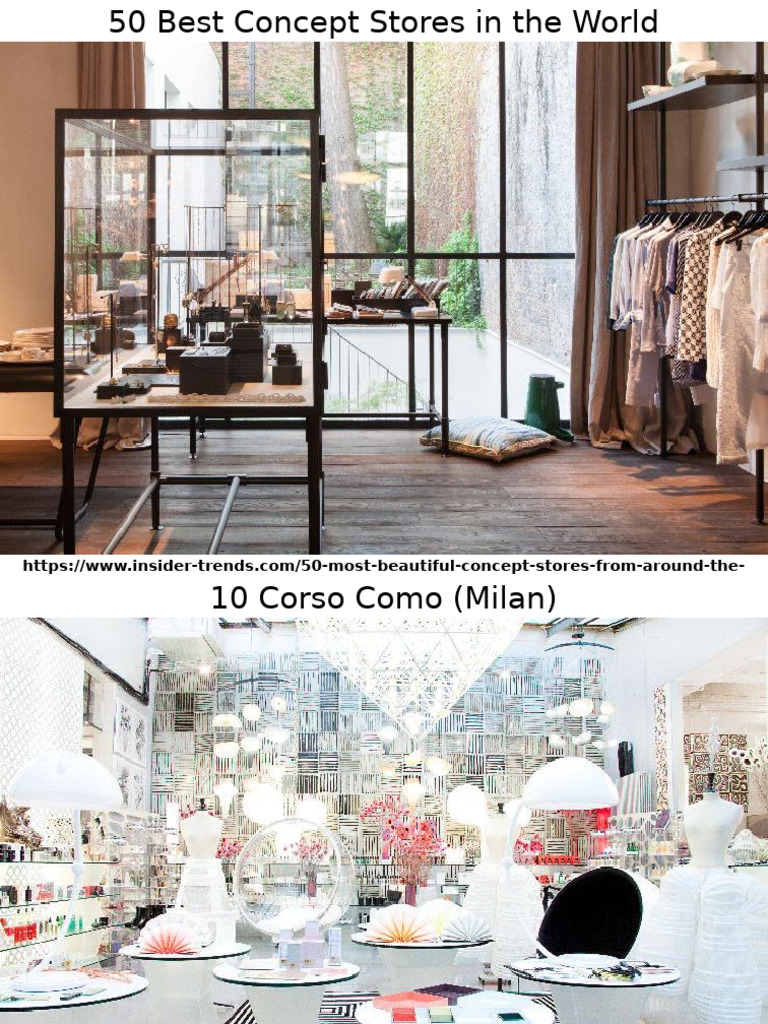 Top 50 Concept Stores Worldwide | PDF | Retailing | Retail Companies