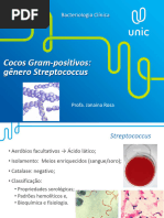 Características dos Estreptococos | PDF | Estreptococos | Estafilococo