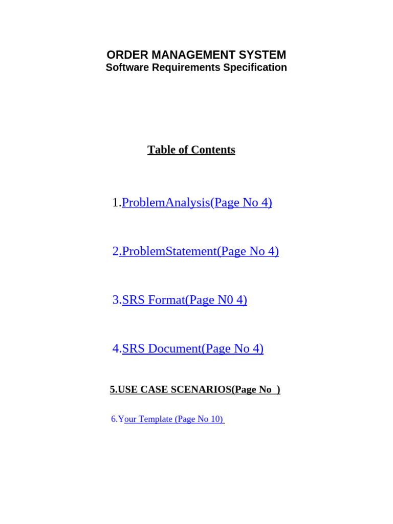 ORDER MANAGEMENT SYSTEM Software Require | PDF | Databases | Software ...