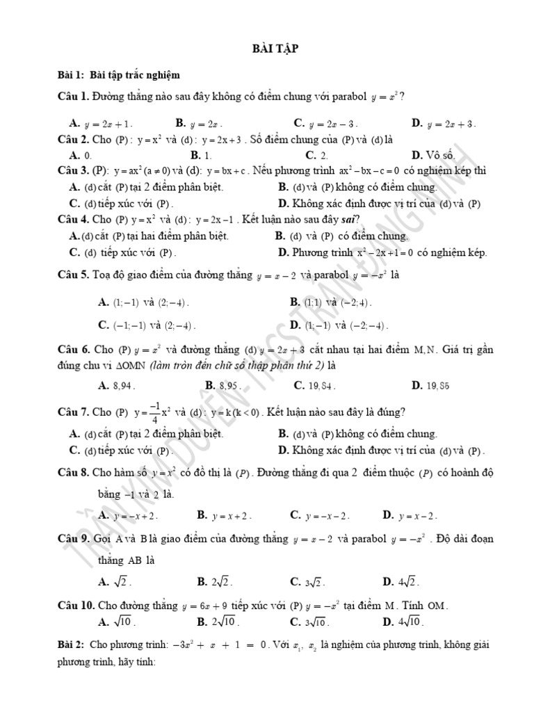 Bài Tập 9a7 | PDF