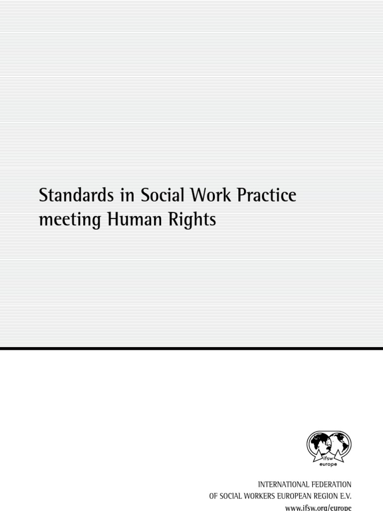 Standards in Social Work Practice Meeting Human Rights | PDF | Social ...