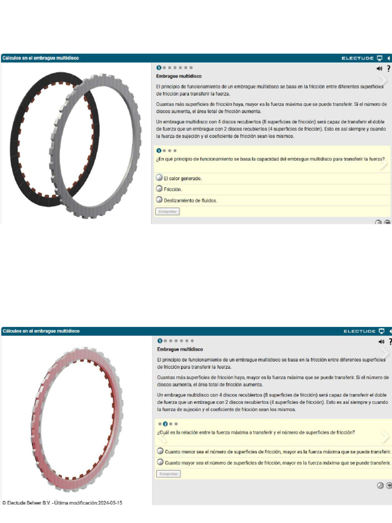 DIAPOSITIVAS CALCULOS DEL EMBRAGUE MULTIDISCO-1 (1) | PDF