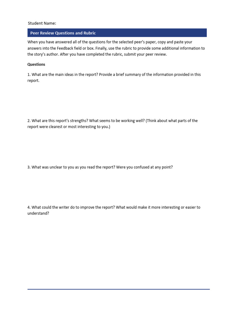 Peer Review Guide for Autism Reports | PDF | Peer Review