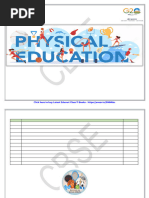 Physical Education Project Cover Page 1 | PDF