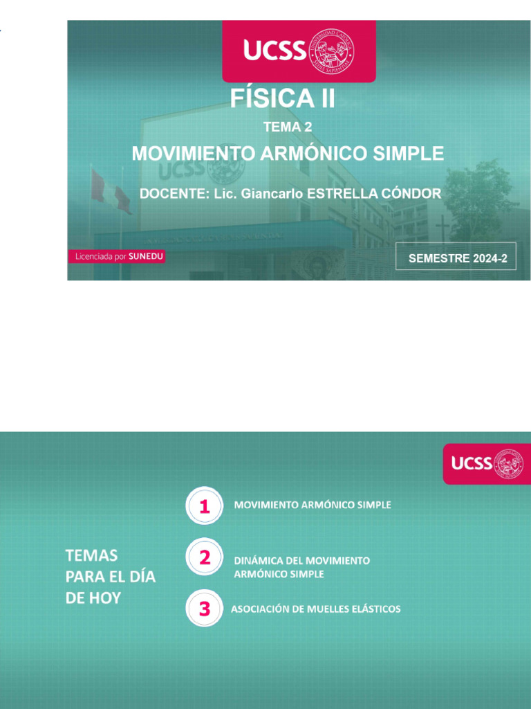 Tema 2 Movimiento Armonico Simple | PDF