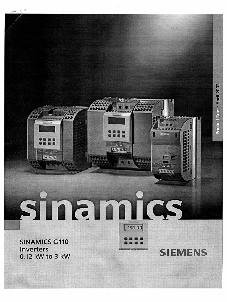 Inv de Frequencia Siemens Sinamics G110 | PDF