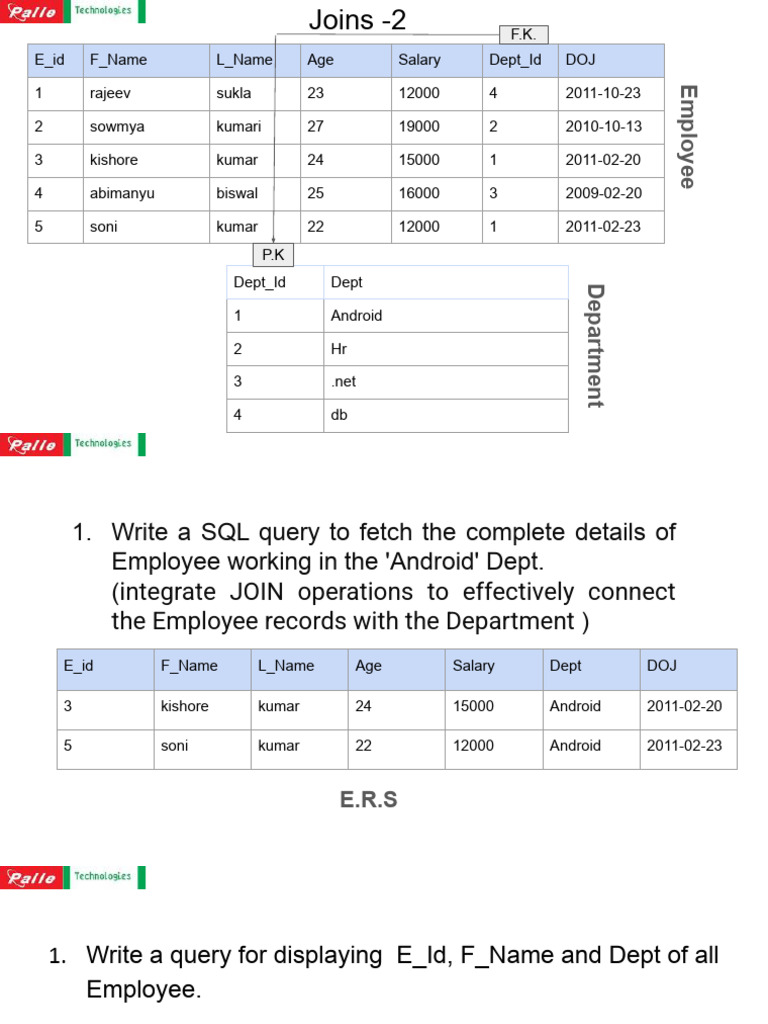 SQL questions | PDF