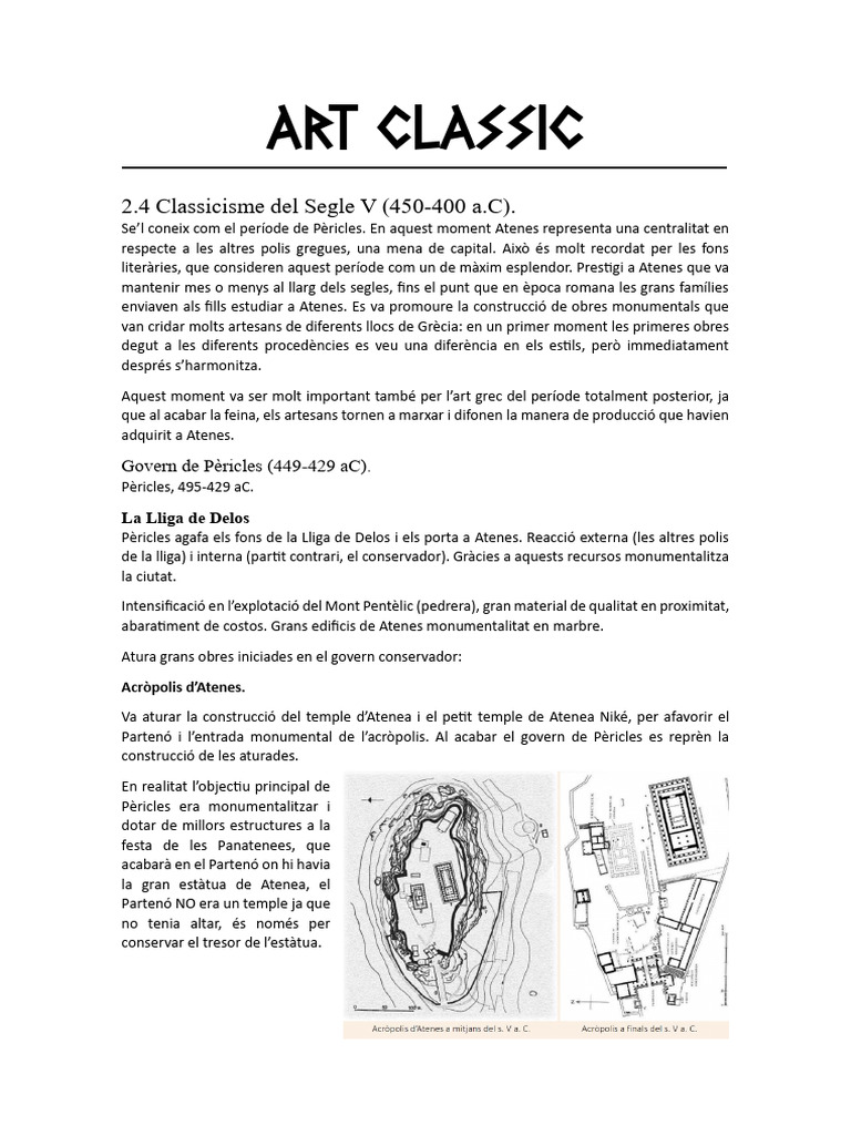 Art Classic - 2n Parcial | PDF