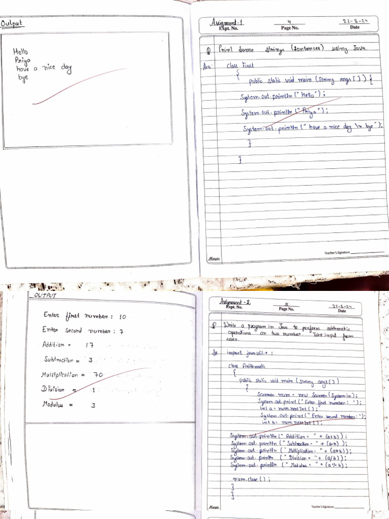 Java Practical File | PDF