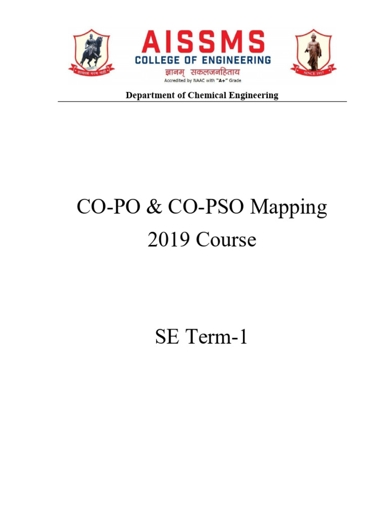 2019course CO-PO and CO-PSO Mapping-1 | PDF | Engineering | Simulation