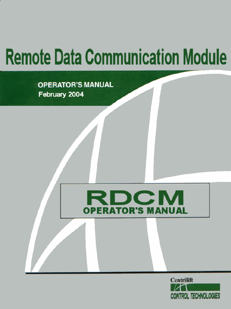 RDCM Manual 1v1 | PDF | Menu (Computing) | Electrical Connector