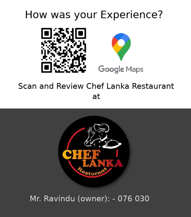 Chef Lanka Guest Card | PDF