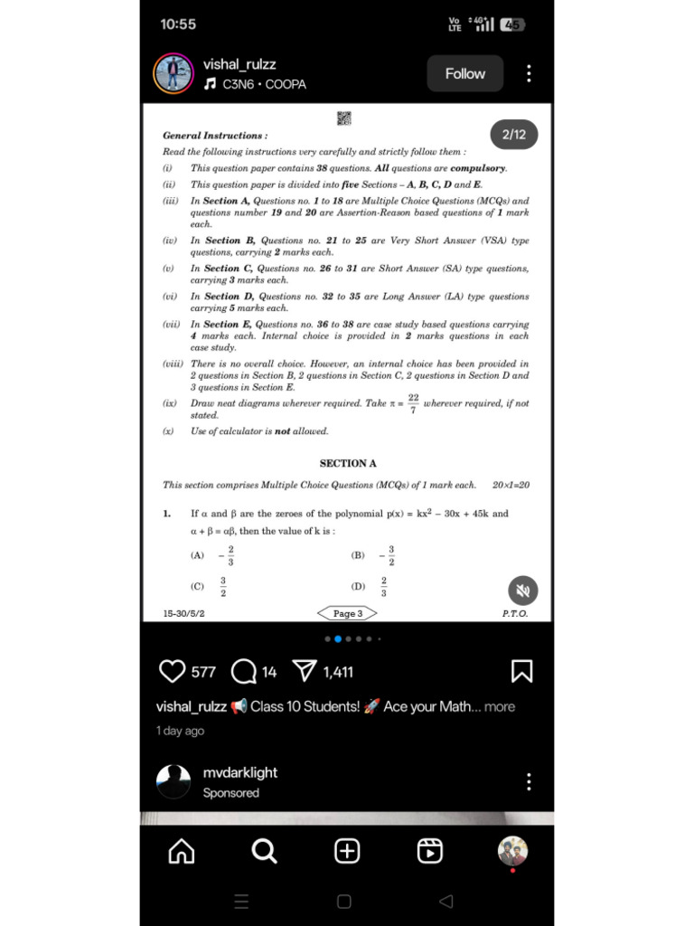 Drishti Maths Paper | PDF