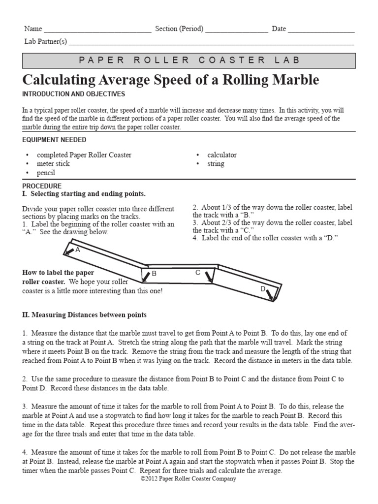 calculating_average_speed_fillable | PDF | Speed