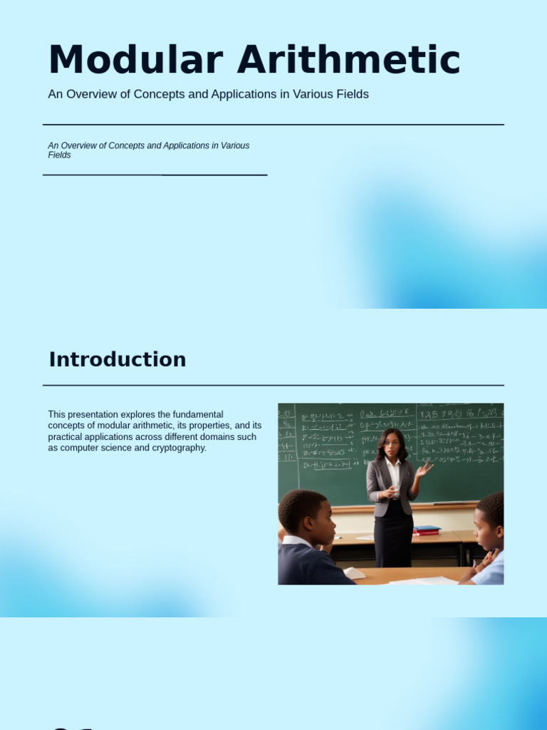 Modular Arithmetic and it's only | PDF | Arithmetic | Mathematics