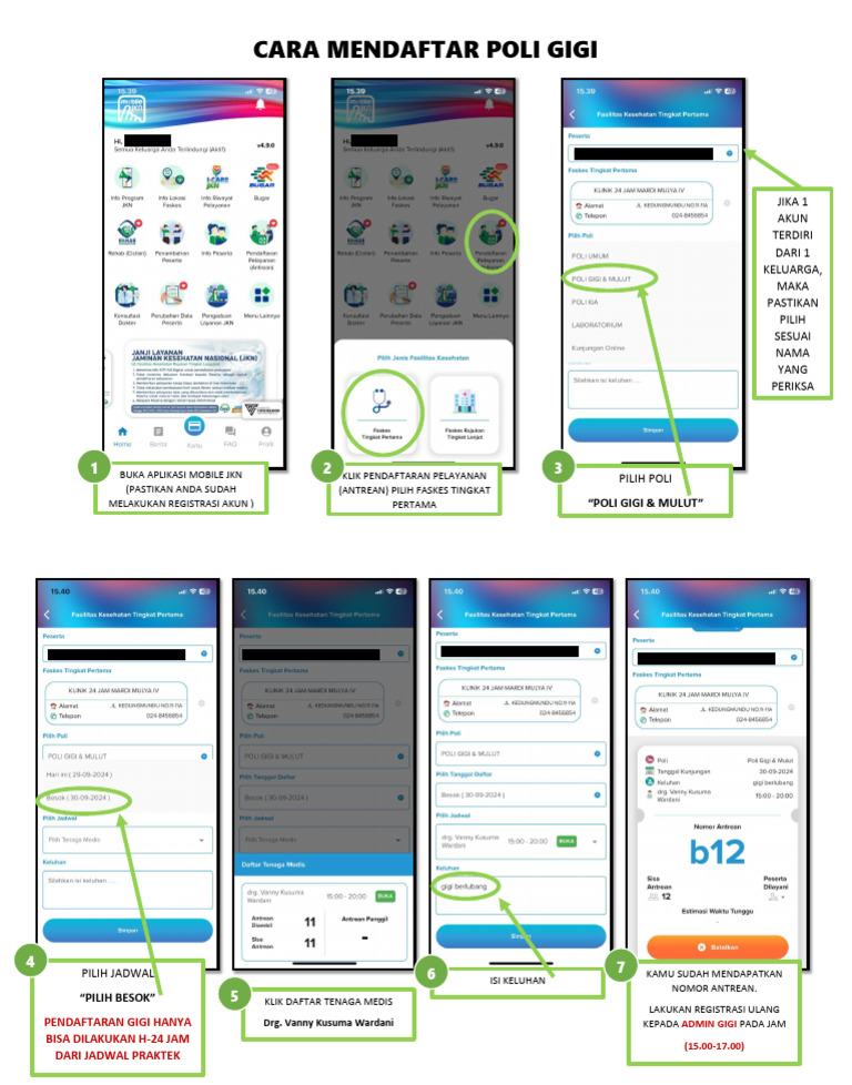 Cara Mendaftar Poli Gigi | PDF