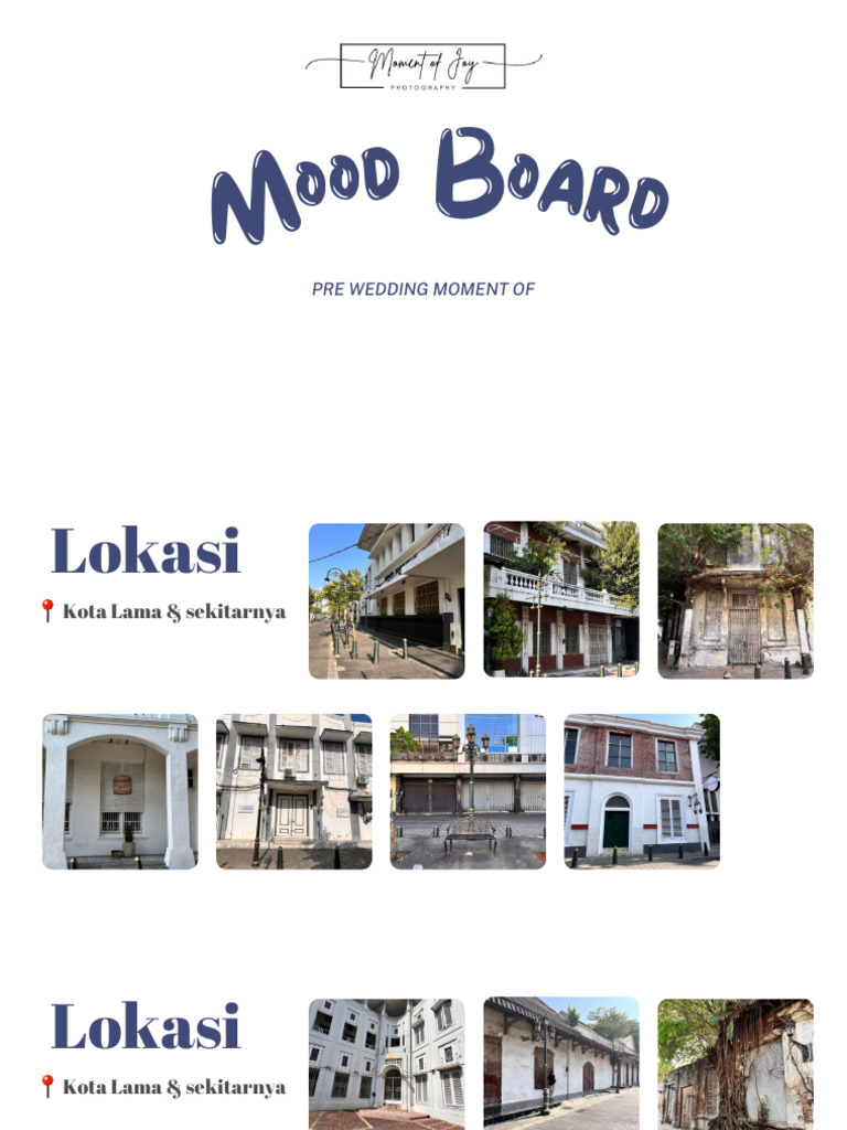 Mood Board Prewedding PDF | PDF