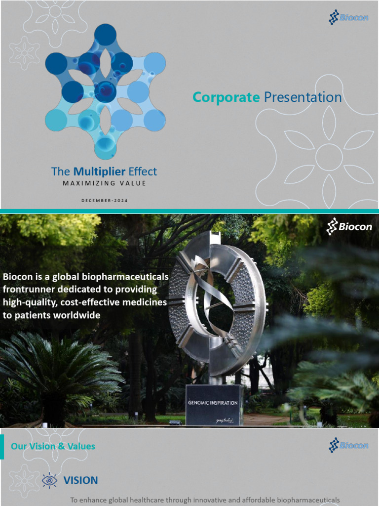 Biocon: Global Biopharmaceutical Leader | PDF | Pharmacology | Health Care