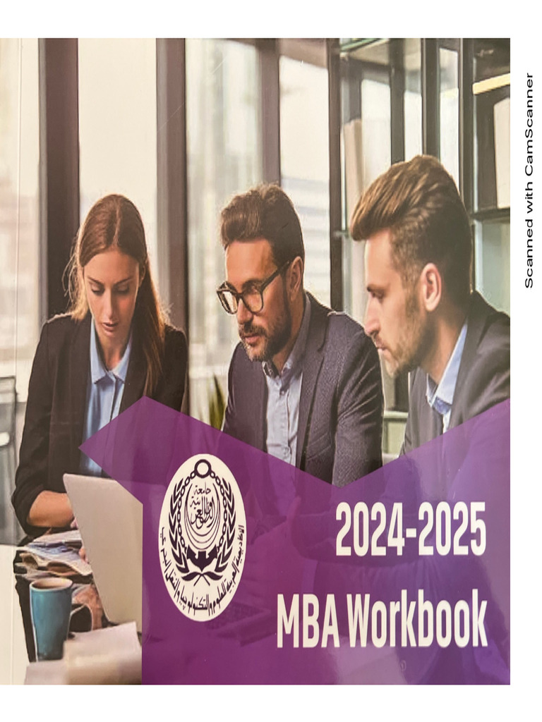 MBA Workbook 2024-2025 | PDF