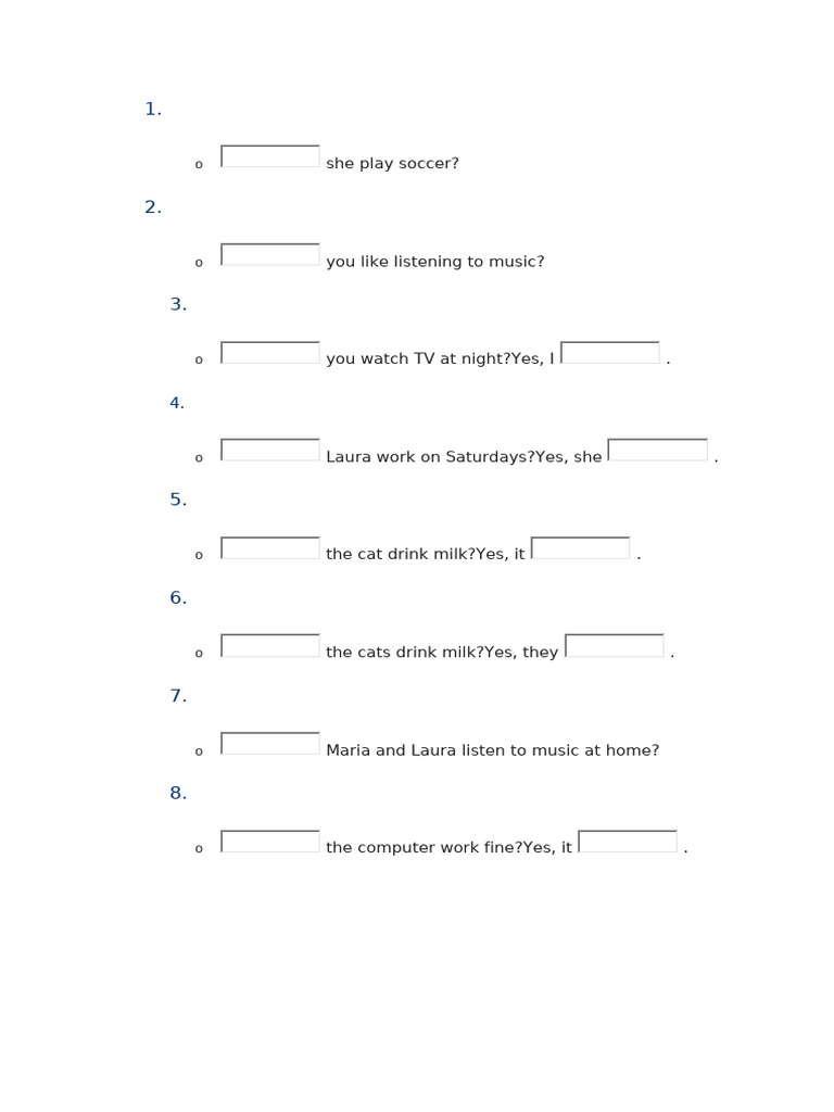 Do Does | PDF