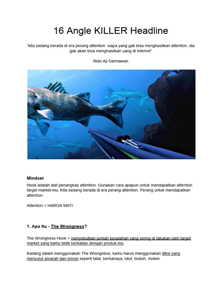 16 Angle KILLER Headline | PDF