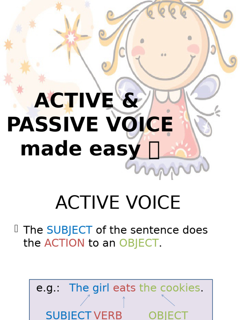 Active & Passive Voice | PDF | Grammatical Tense | Verb