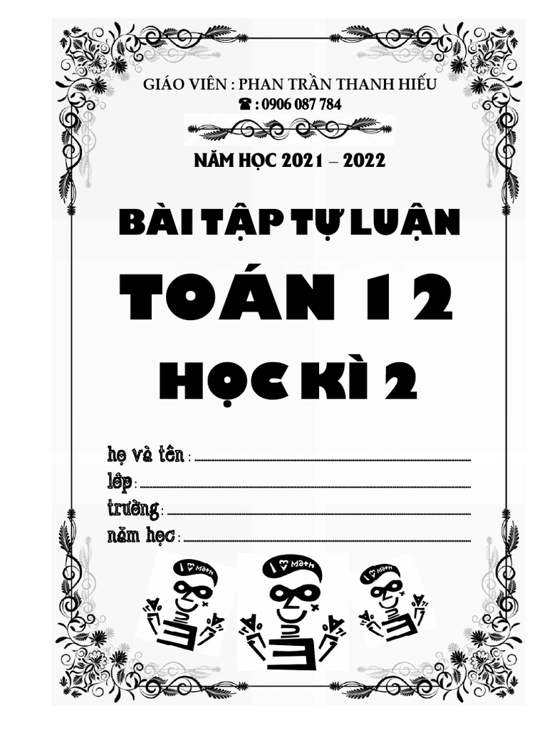 Bai Tap Tu Luan Toan 12 Hk2 2021-2022 | PDF
