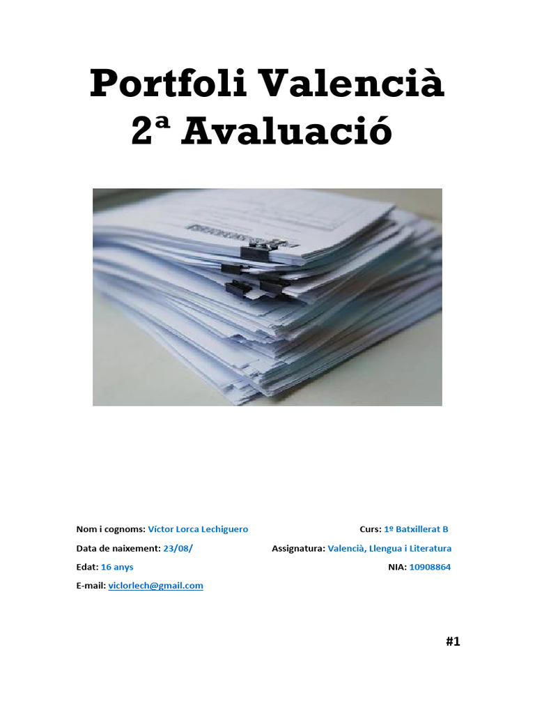 Portfoli 2 Avaluació | PDF