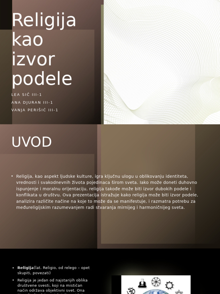 Religija Kao Izvor Podele1 | PDF