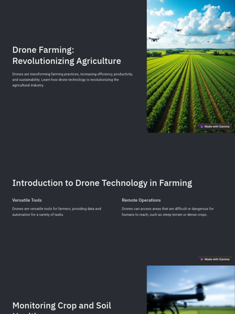 Drone Farming: Transforming Agriculture | PDF | Agriculture | Unmanned ...