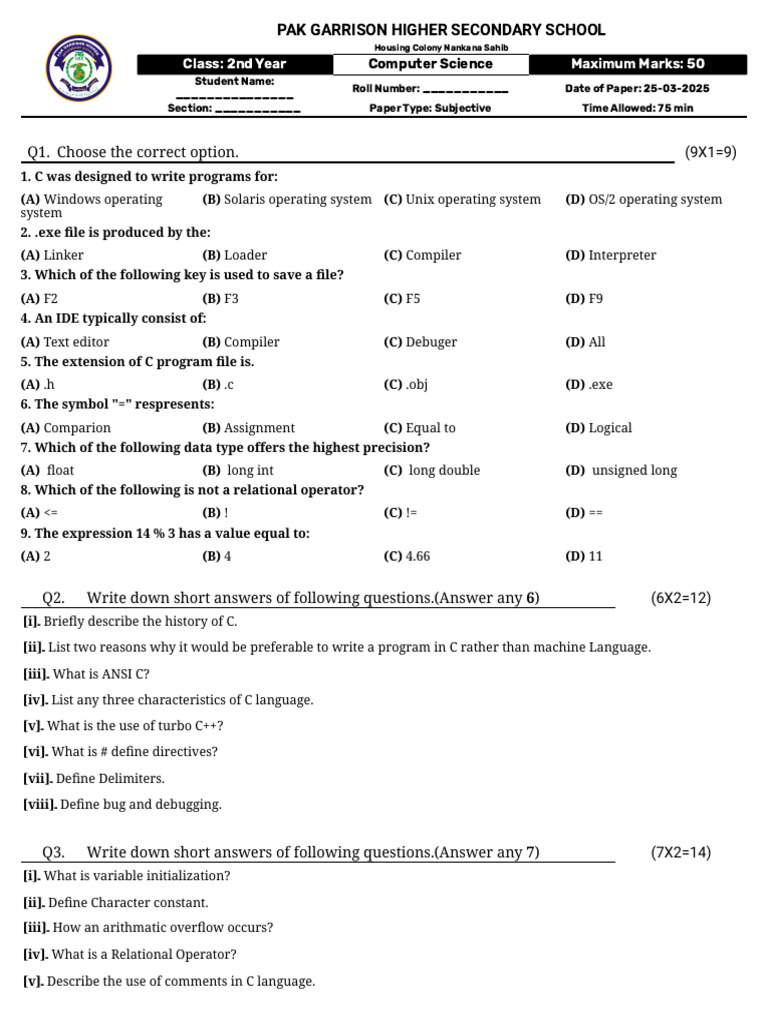 2nd Year-Computer Science-Computet Science Part 2 | PDF | Software ...