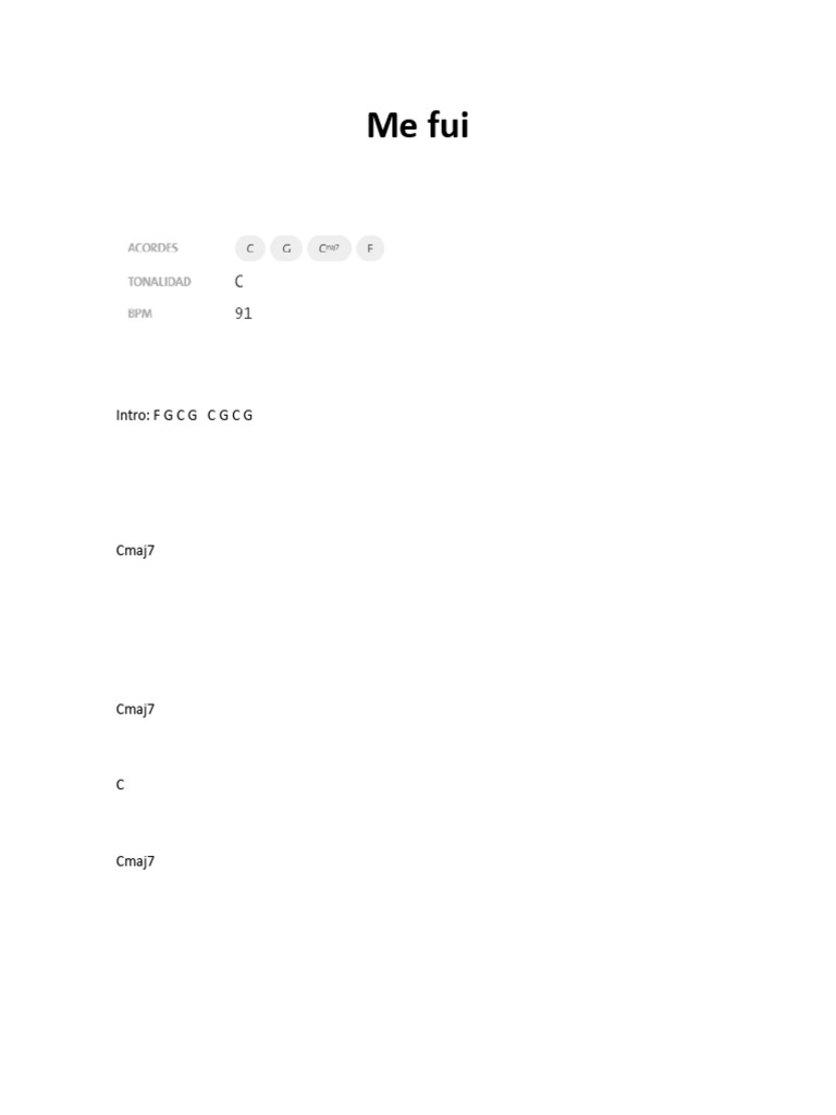 ACORDDES Me Fui | PDF