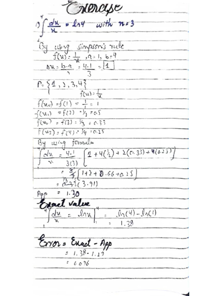Trapezoidal and Simpson's | PDF