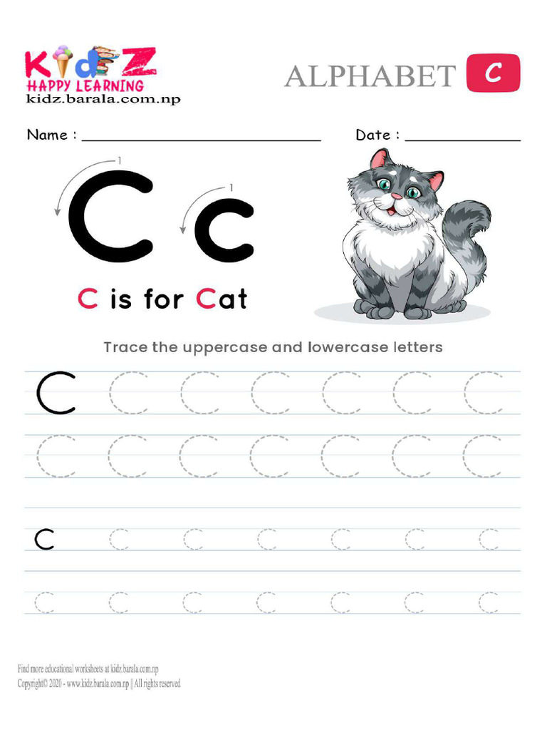 English Alphabet C | PDF