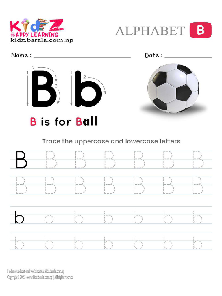 English Alphabet B | PDF