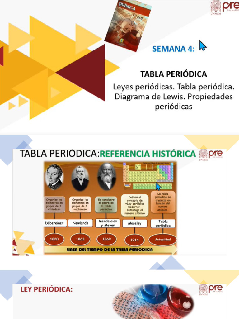 PPT Química Sem4 (Tabla Periódica).Pptx | PDF