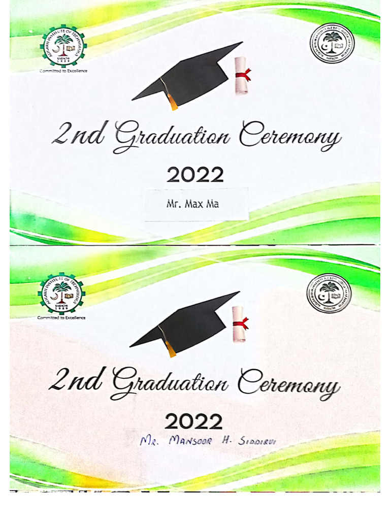 Convocation Invitation For Mr. Max Ma and Me | PDF