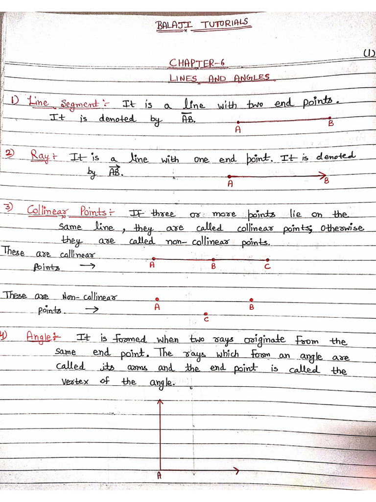Basics of Lines and Angles | PDF