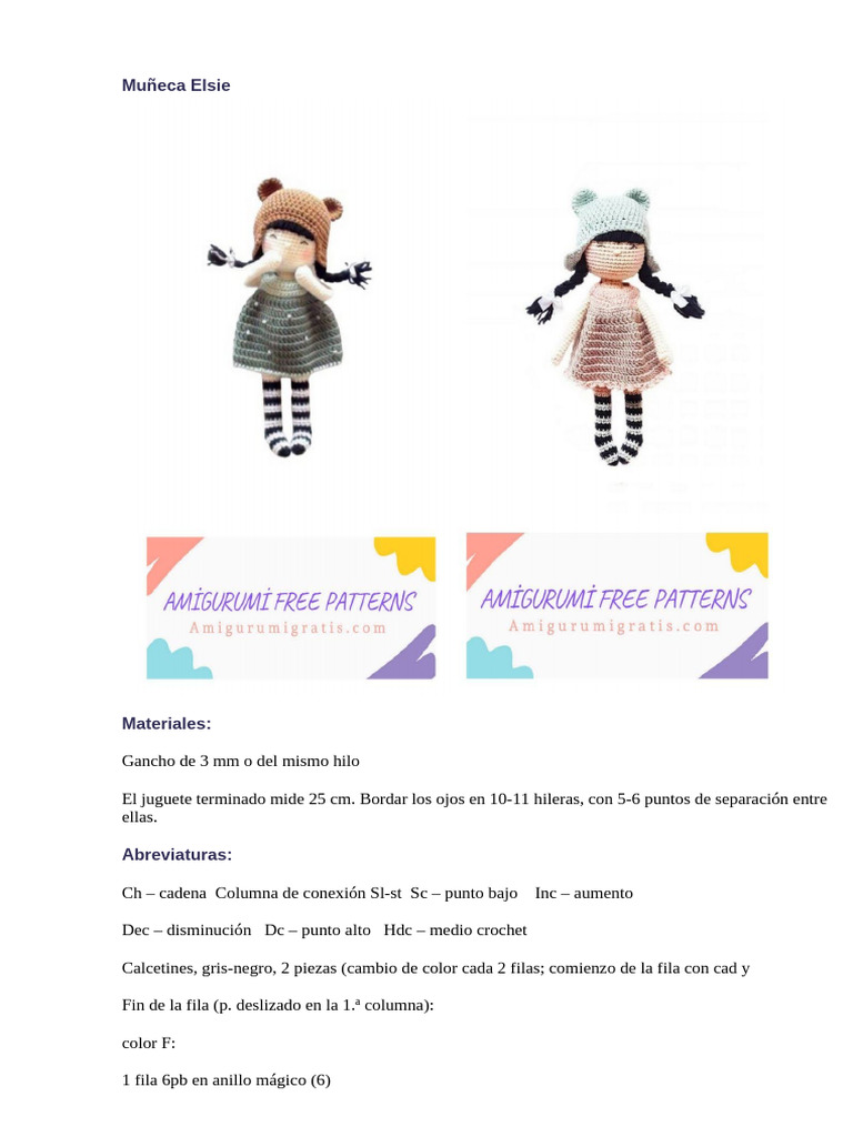 Muñeca Elsie | PDF