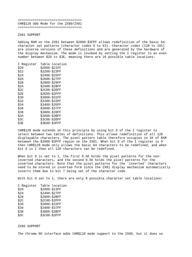 CHR$128 User Defined Graphics | PDF | Computer Architecture | Computing