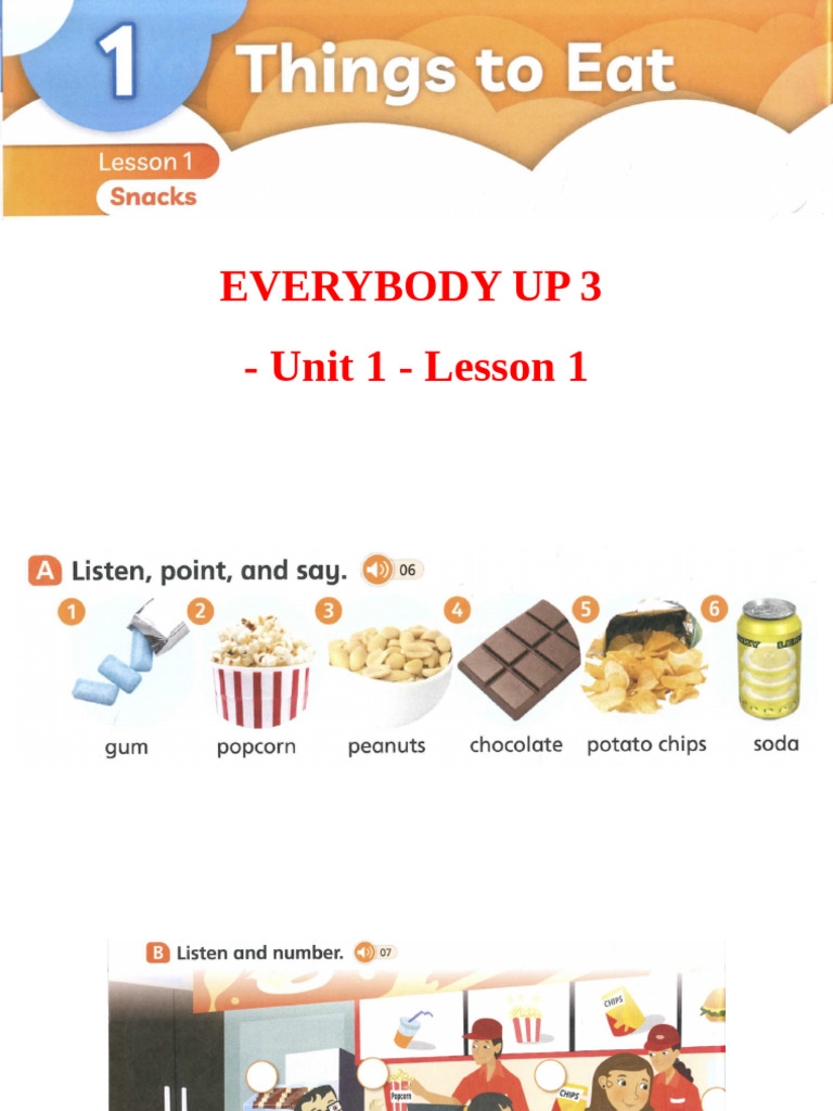 Everybody Up 3 - Unit 1 | PDF
