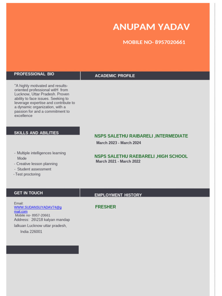 Resume Abhishek | PDF