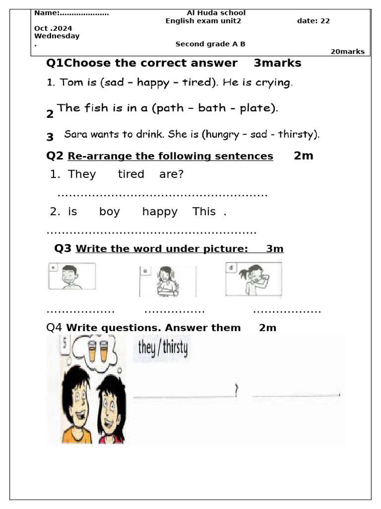 2nd grade unit 2 | PDF