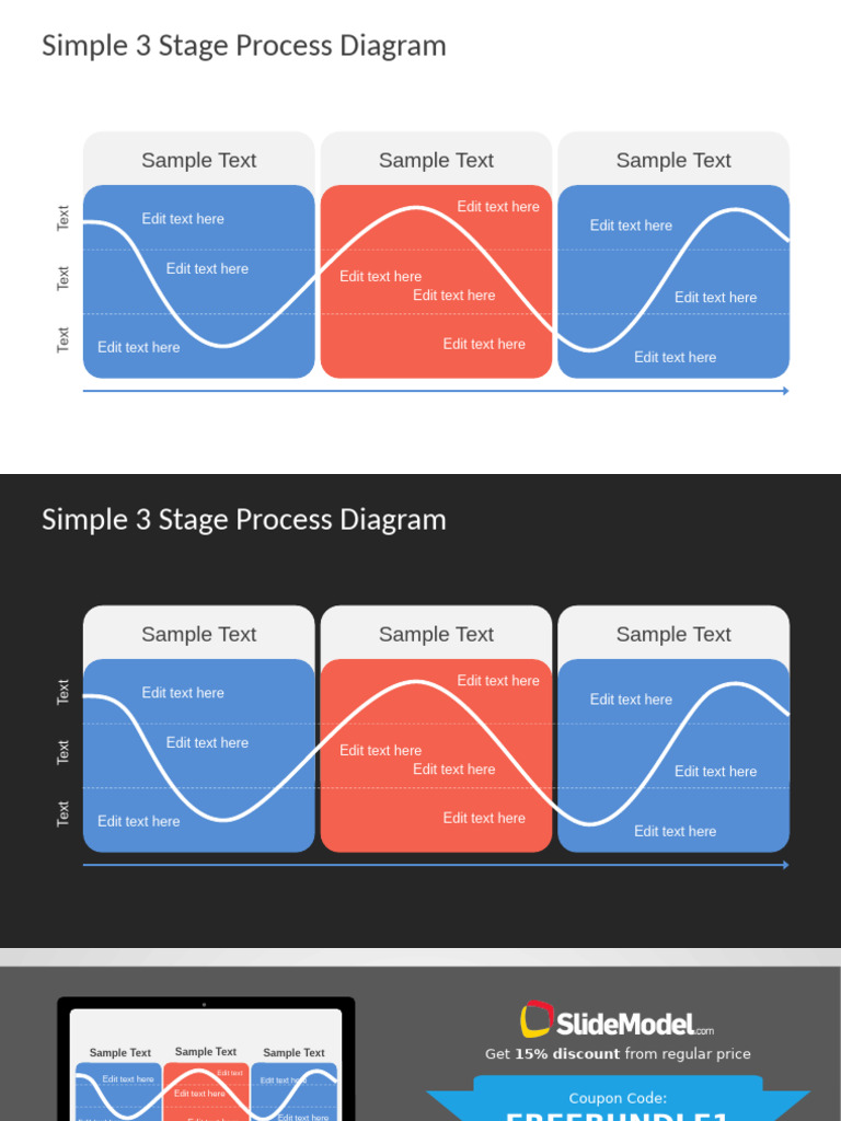FF0118 01 Free Simple 3 Stage Process Diagram Powerpoint 16x9 | PDF