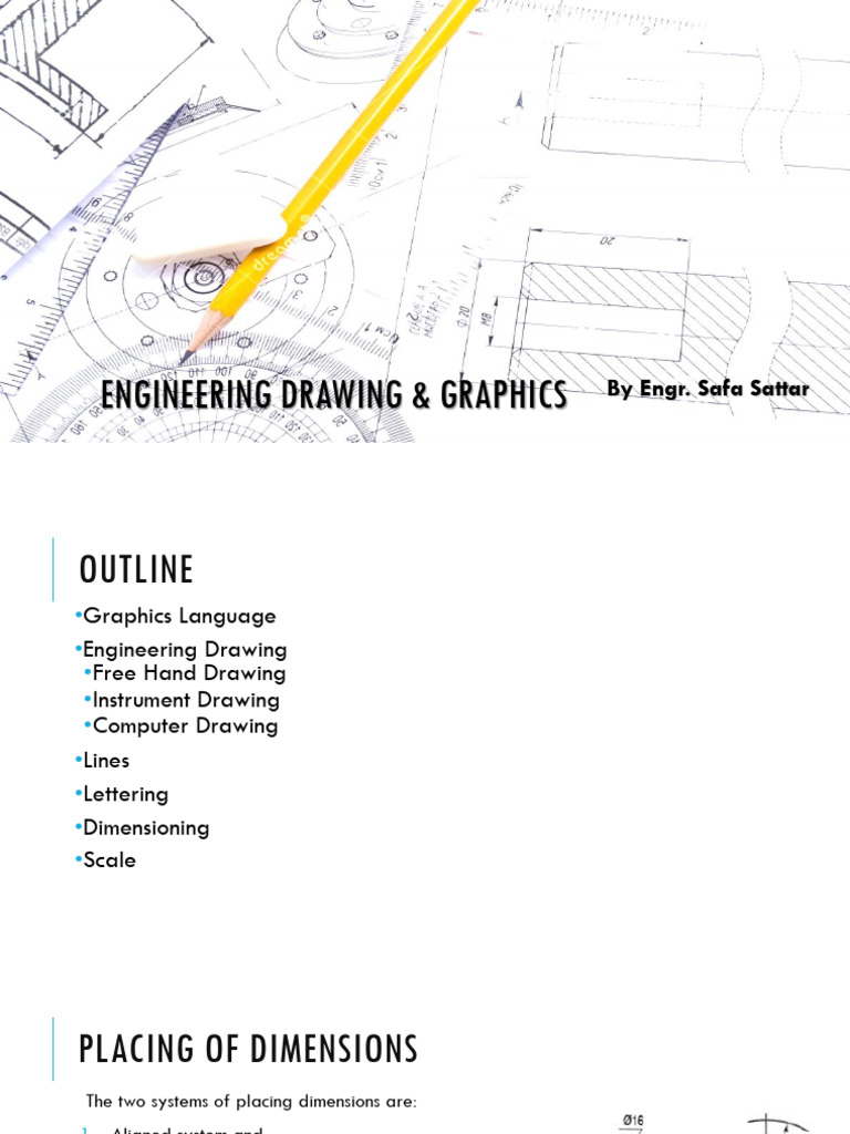 LECT 2 Introduction to Engineering Drawing & Graphics | PDF