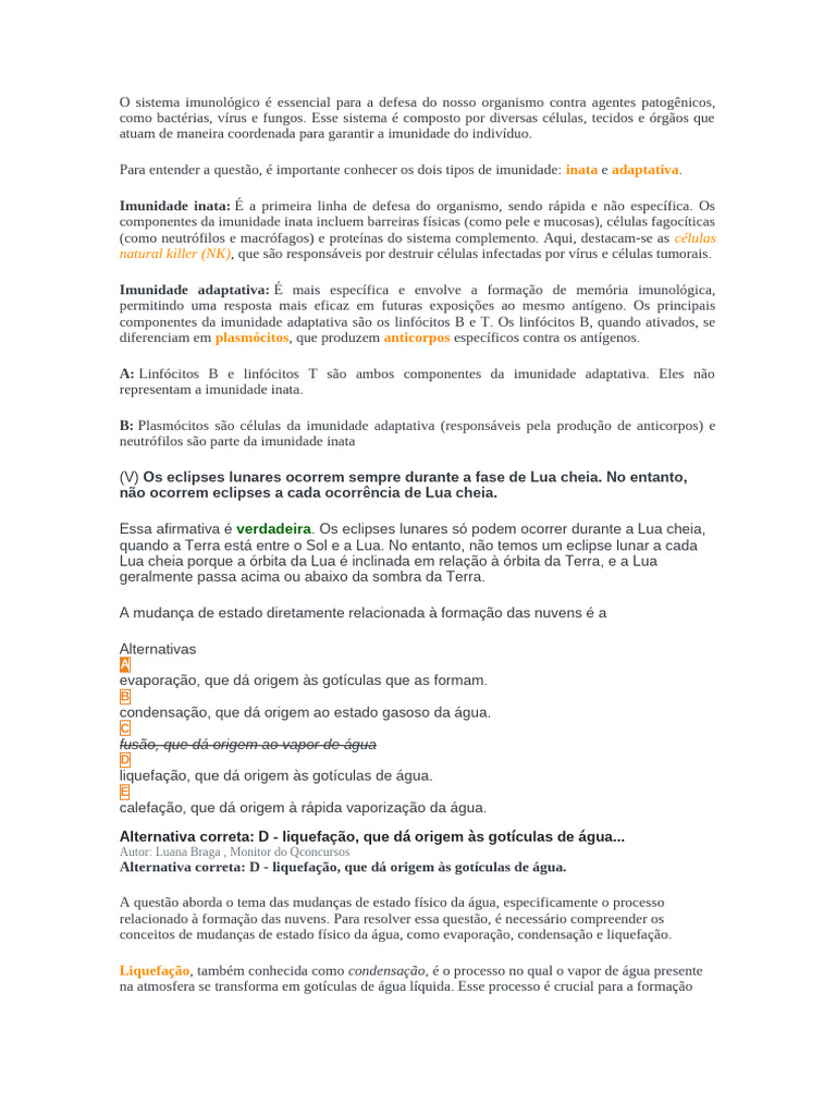 qqq | PDF | Sistema imunológico | Sistema imunológico adaptativo