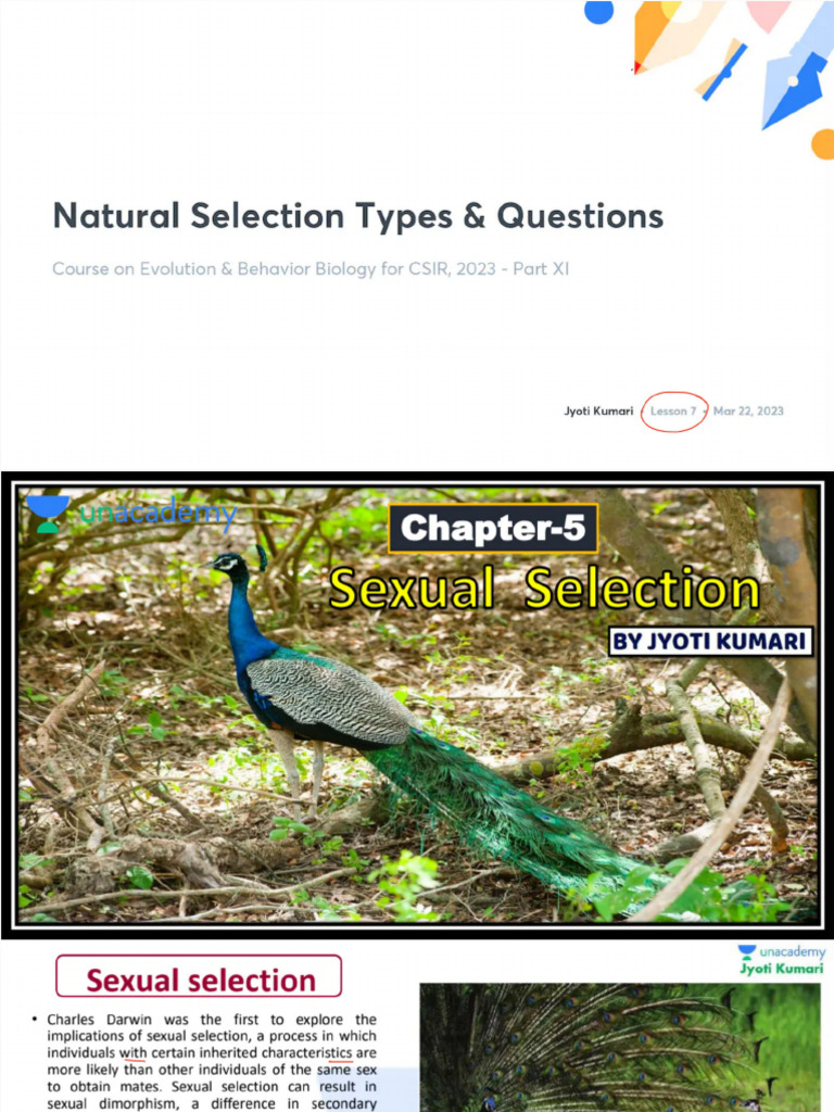 Natural Selection Types Questions With Anno | PDF