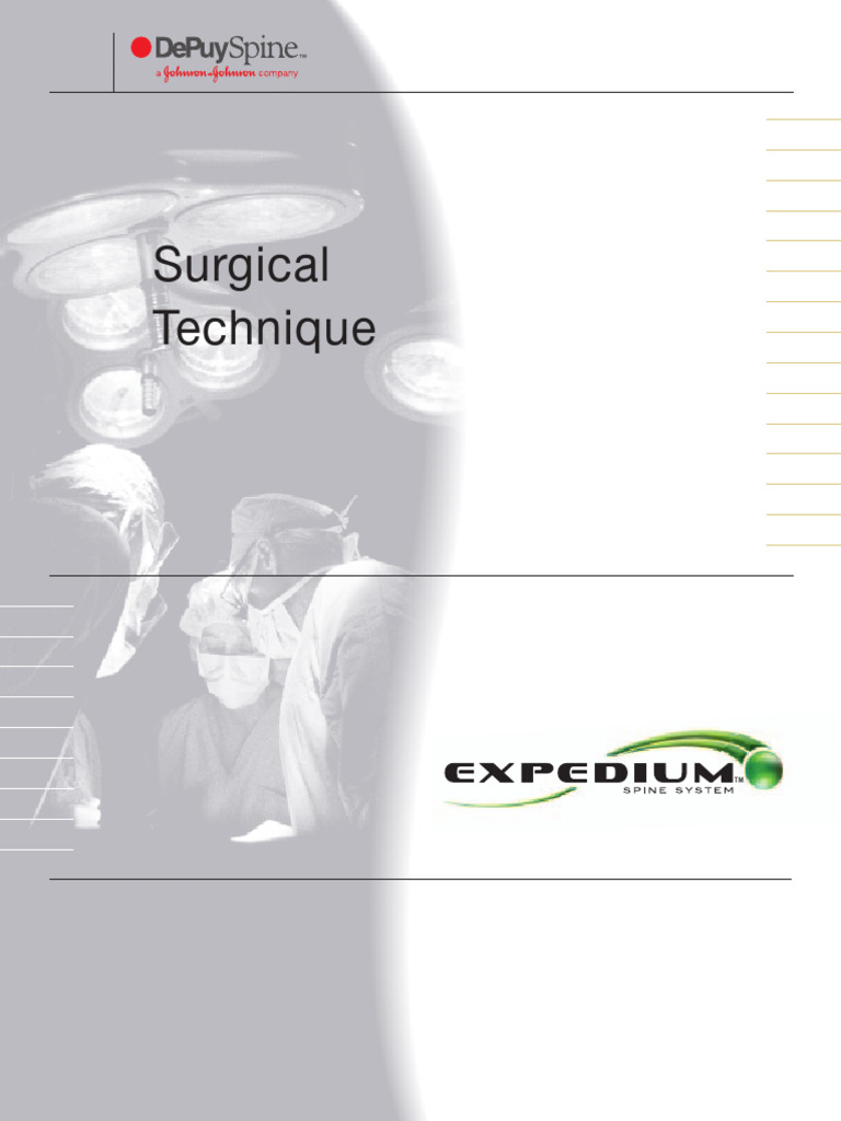 DEPUY SYNTHES - Expedium 5.5 | PDF | Vertebra | Screw