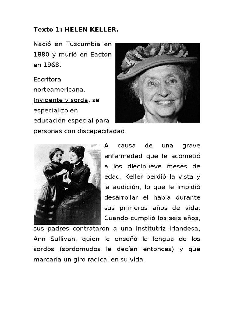 Helen Keller | PDF | Helen Keller