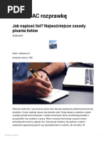Jak Napisać List W Niemczech | PDF